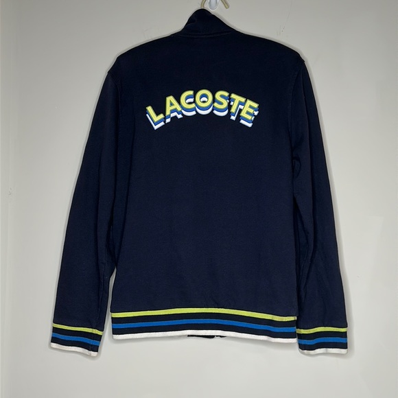 Lacoste | Jackets & Coats | Lacoste Navy Blue Track Jacket Bloquet ...